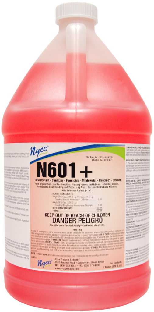 No Rinse Food Contact Sanitizer | NL644 N601+ Red | Nyco
