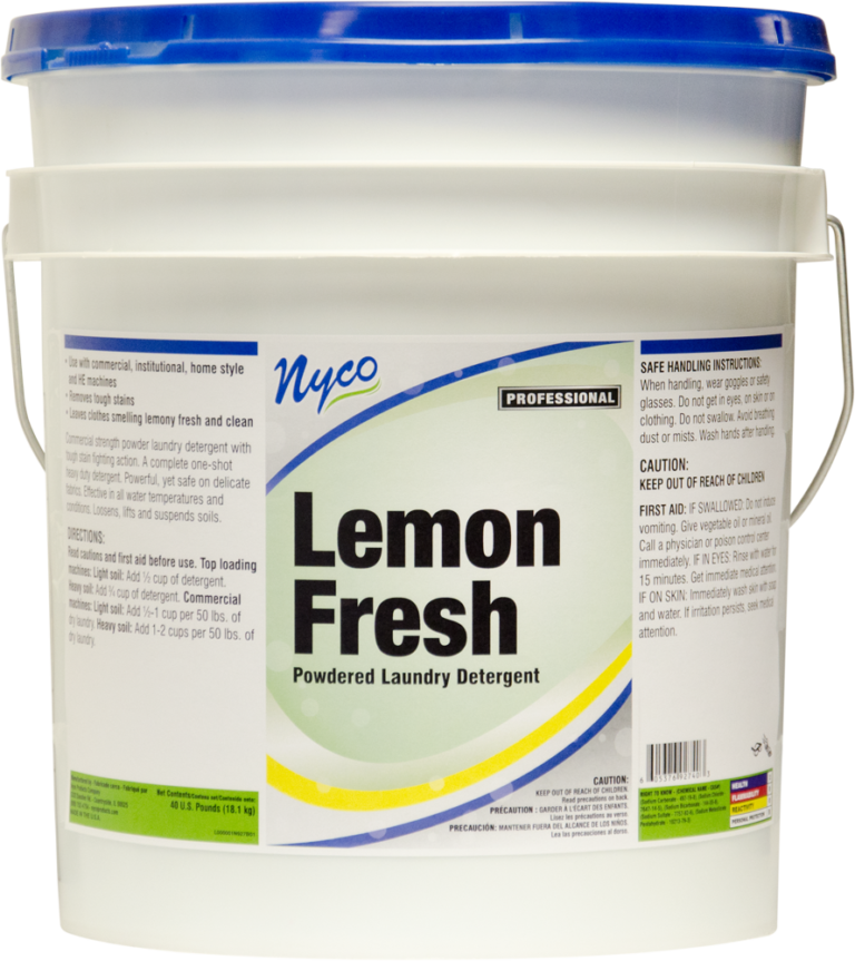 Lemon Fresh Premium Powdered Laundry Detergent | NL927-P40 | Nyco