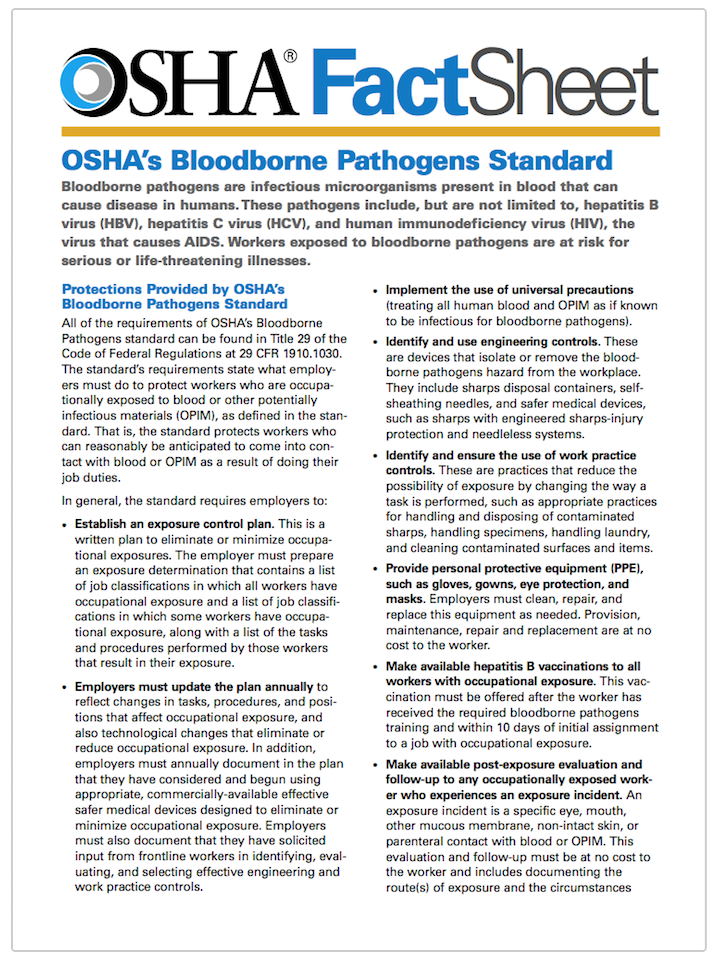 Bloodborne Pathogens in Your Facility - Why You Should Care | Nyco