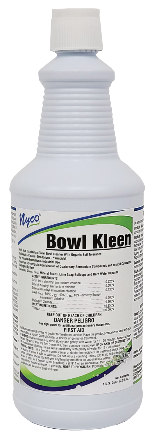 High Acid Toilet Bowl, Urinal Cleaner, Disinfectant | NL021 | Nyco