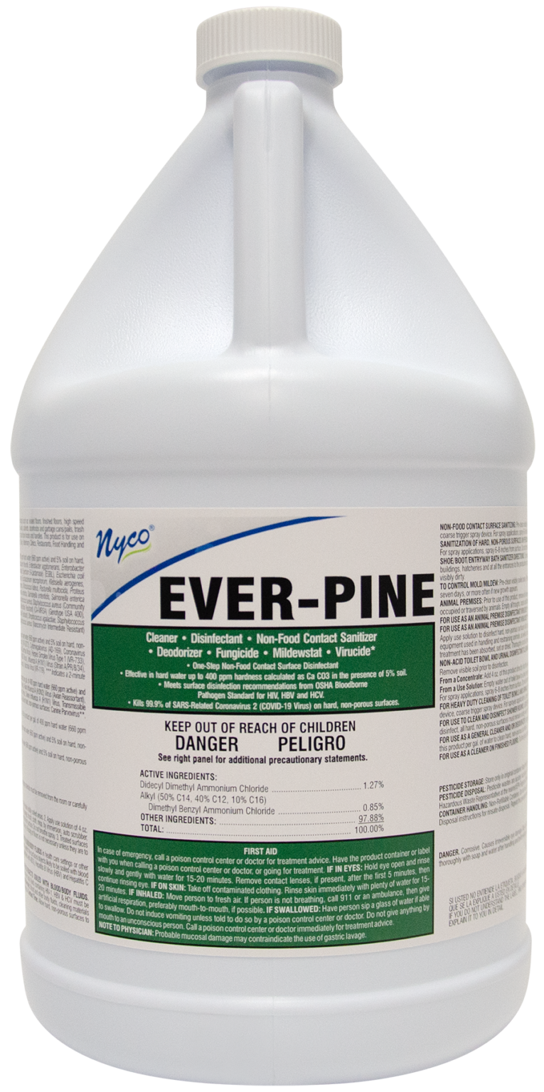Nyco Ever Pine - One-Step Pine Scented Disinfectant | NL627 | Nyco