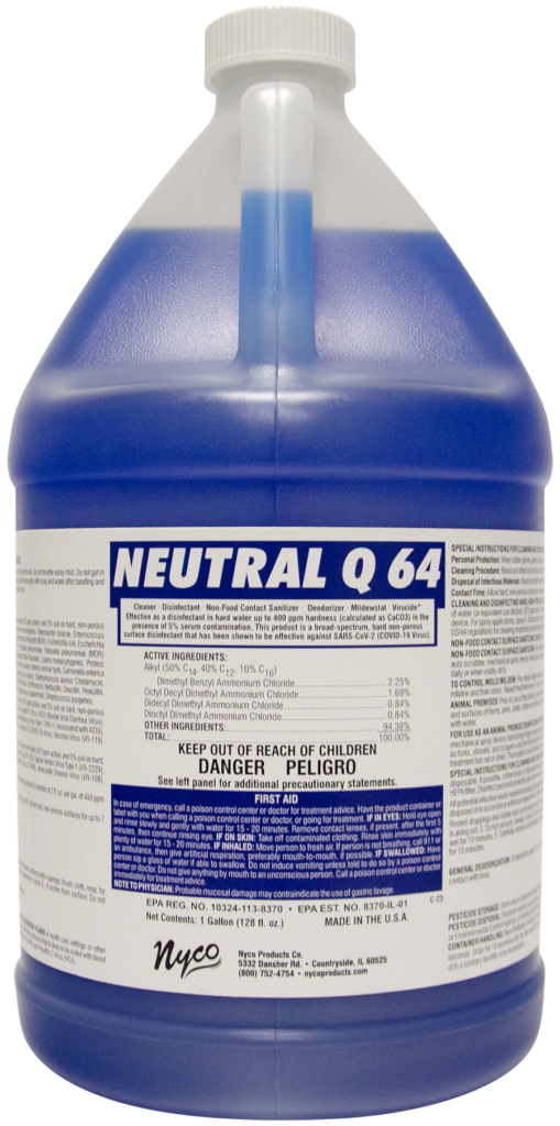 Neutral Q 64 Professional Disinfectant Cleaner | NL776 | Nyco
